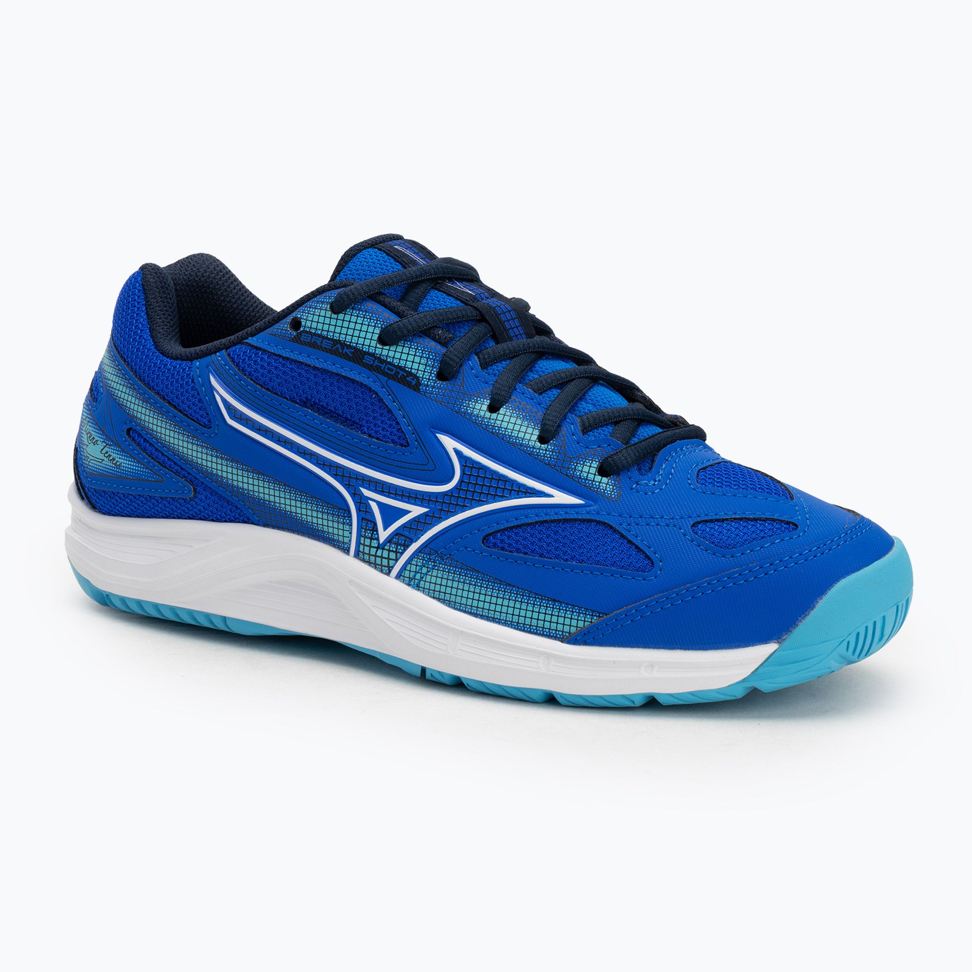 Кросівки тенісні Mizuno Break Shot 4 AC mugen blue/ white/ river blue ...