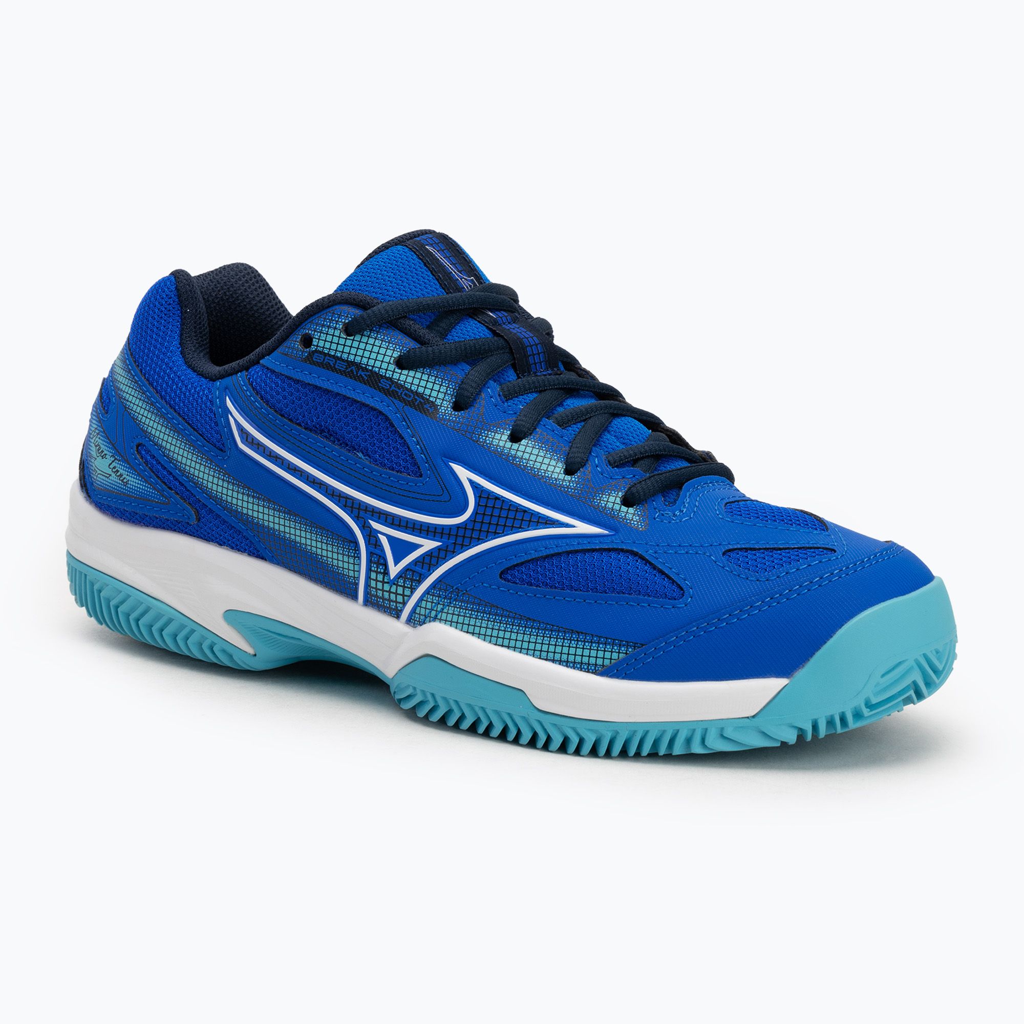 Кросівки тенісні Mizuno Break Shot 4 CC mugen blue/ white/ river blue ...