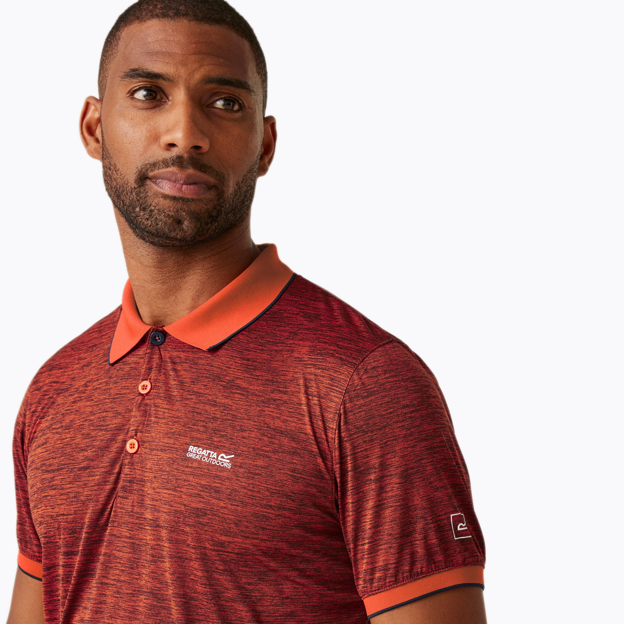 Футболка трекінгова чоловіча REGATTA Polo Remex II tangerine tango ...
