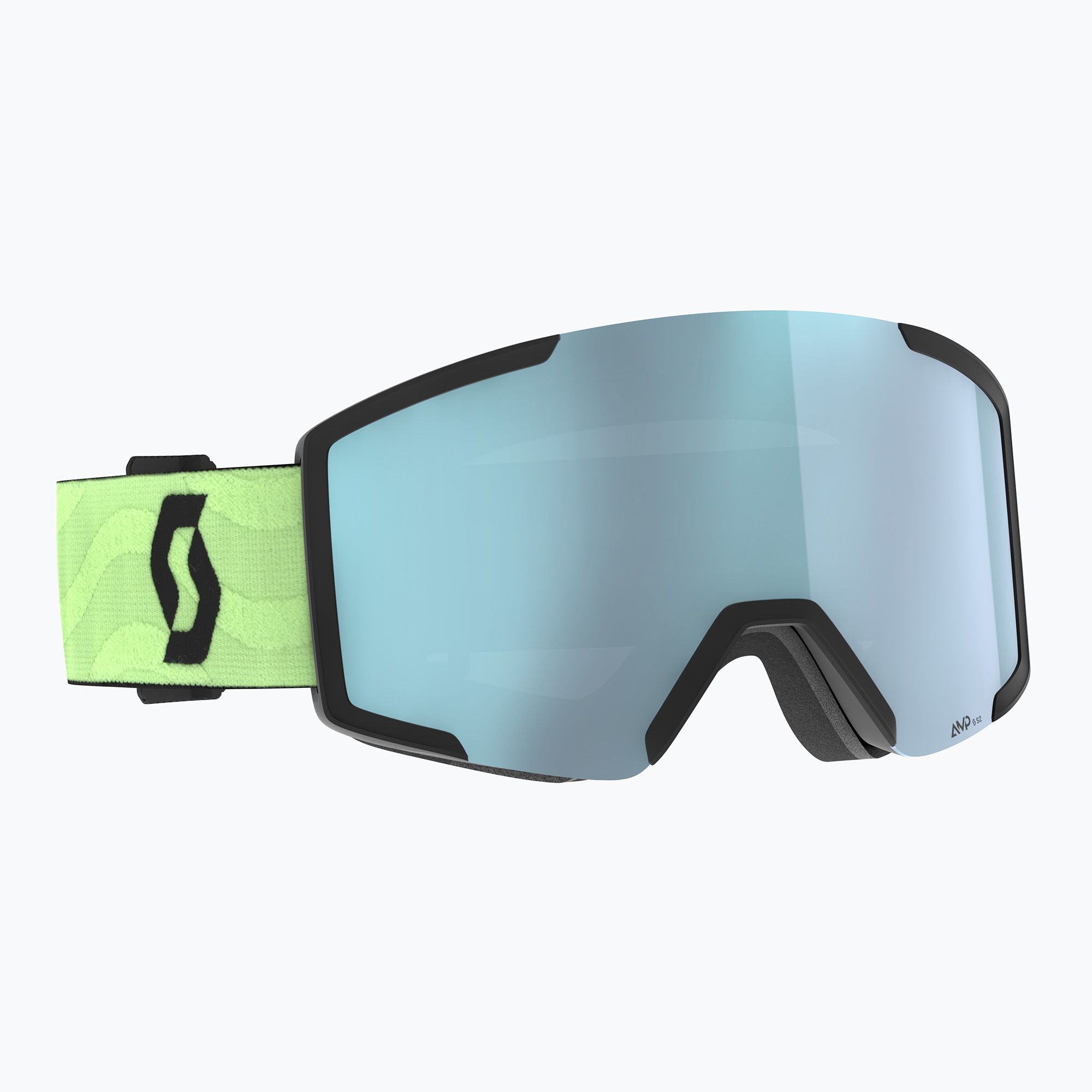 Гірськолижні окуляри SCOTT Shield glow green/amp ice chrome (277837 ...