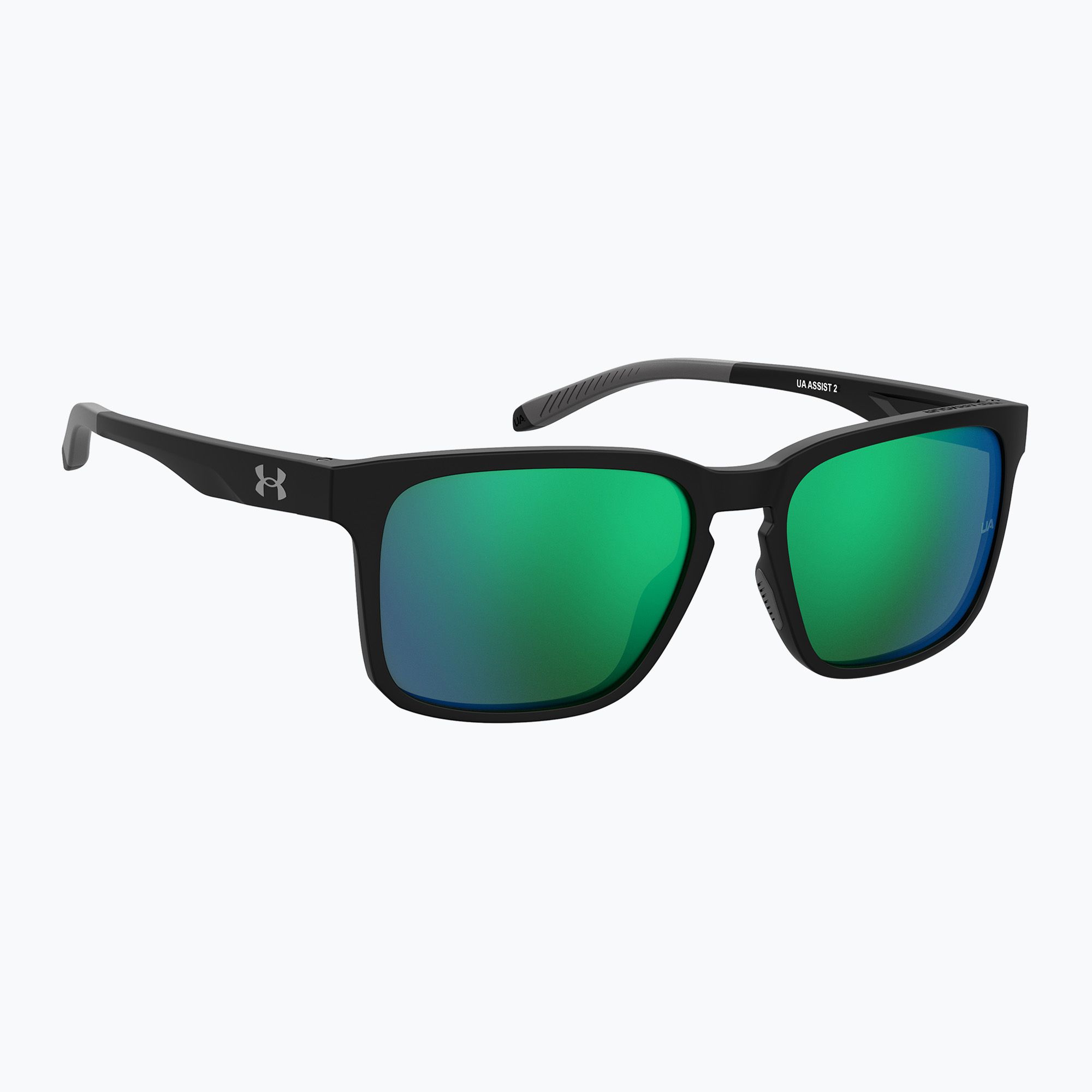Окуляри сонцезахисні чоловічі Under Armour Assist 2 black/green ...